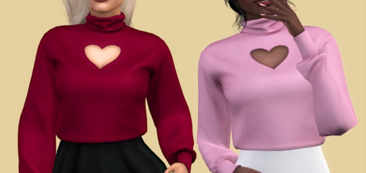 Sims 4 Sweater CC | Sims 4 CC Sweater Mods | Sims 4 Baggy Sweater