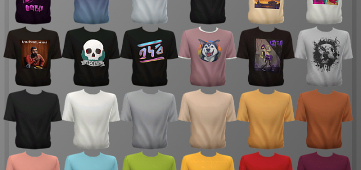 Sims 4 Crop Top CC | Sims 4 T-Shirts CC | Sims 4 Tee CC Mods