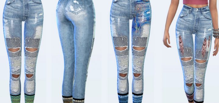 Sims 4 CC Jeans | Sims 4 Jeans CC Mods | Jeans Sims 4