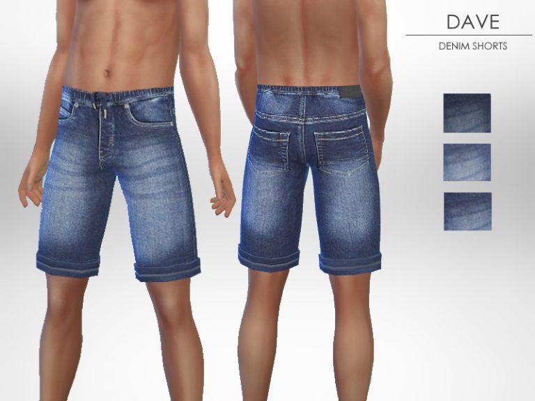 Dave - Denim Shorts | Shorts Clothes Mod Download