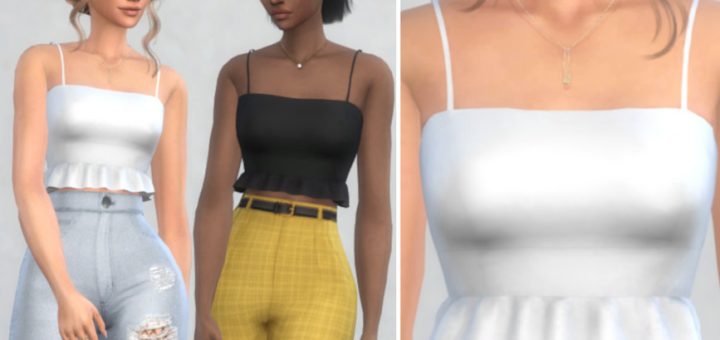 Sims 4 Crop Top CC | Sims 4 T-Shirts CC | Sims 4 Tee CC Mods