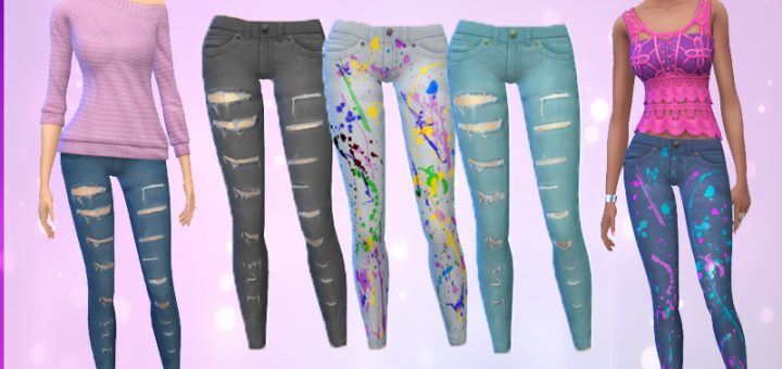 Sims 4 CC Jeans | Sims 4 Jeans CC Mods | Jeans Sims 4