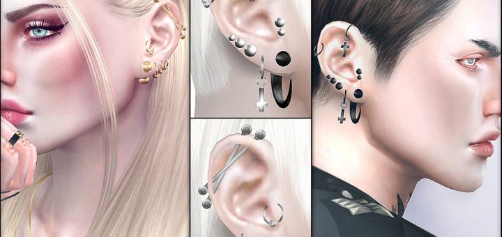 DIY Eyebrow Piercing Set | Accessories Clothes Mod Download