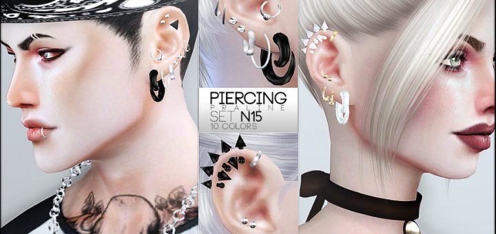 Sims 4 Piercing CC | Sims 4 CC Accessories | Sims 4 Earrings CC