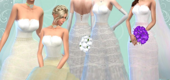 Sims 4 Wedding CC | Sims 4 Wedding Clothes | Sims 4 Wedding Dress