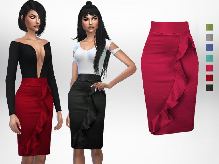 Ruffle Skirt | Skirt Clothes Mod Download