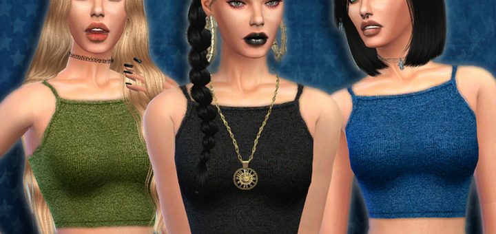 Sims 4 Crop Top CC | Sims 4 T-Shirts CC | Sims 4 Tee CC Mods