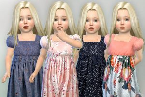 Toddler Dresses Collection P05 | Toddler Clothes Mod Download