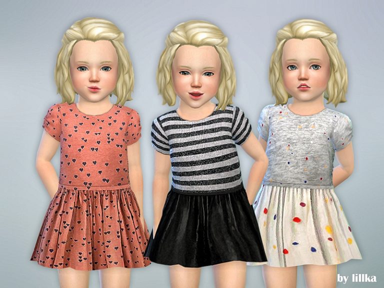 Toddler Dresses Collection P71 | Toddler Clothes Mod Download