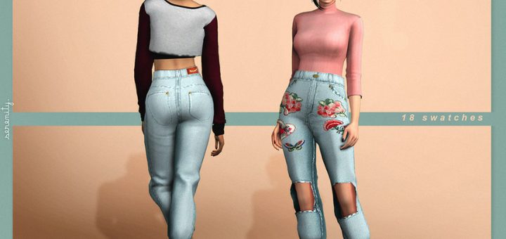 Sims 4 CC Jeans | Sims 4 Jeans CC Mods | Jeans Sims 4